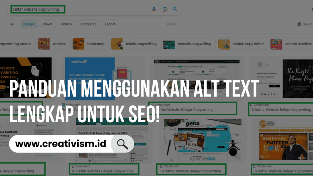 Panduan Menggunakan Alt Text Lengkap untuk SEO! - Creativism