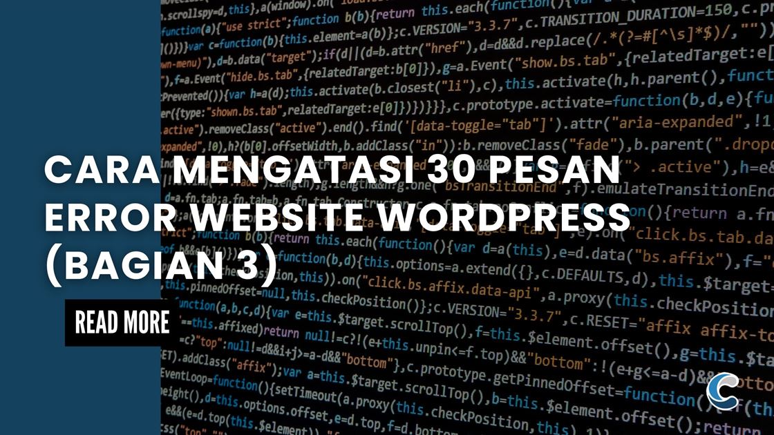 Cara Mengatasi 30 Pesan Error Website WordPress (Bagian 3) - Creativism